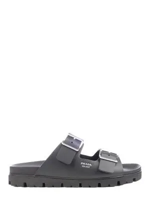 Prada Buckled Mules - Multicolor
