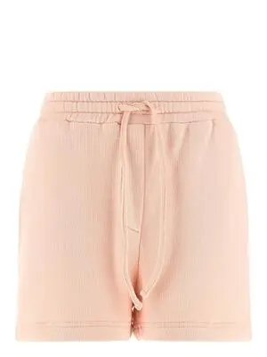Dolce & Gabbana Logo Patch Terry Shorts - Pink