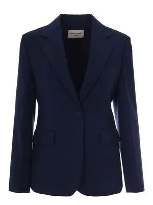 Max Mara Quilted Hooded Down Jacket - Blue