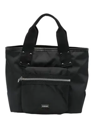 Sacai Medium Nylon Tote With Zip Pocket - Multicolor