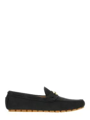 Valentino Garavani Leather Loafers With Horsebit Detail - Multicolor
