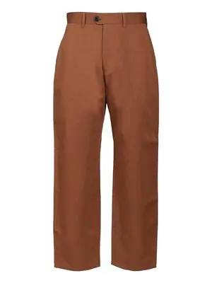 Paul Smith Cotton And Linen Trousers - Brown
