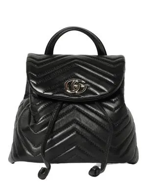 Gucci Lamb Leather Quilted Backpack - Black