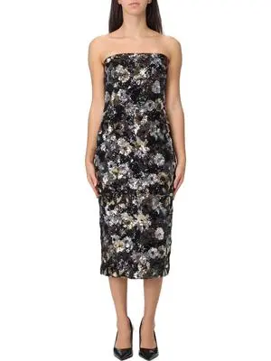 Max Mara Embellished Sequined Strapless Dress - Black