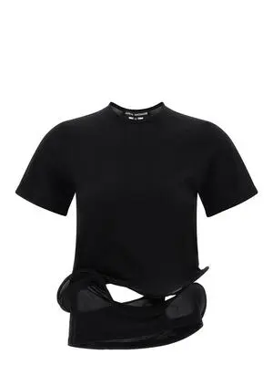 Junya Watanabe Sculptural Hem T-shirt - Black