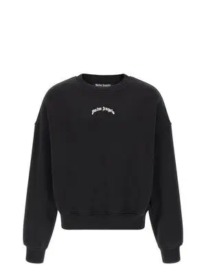 Palm Angels Curved Logo Sweatshirt - Multicolor