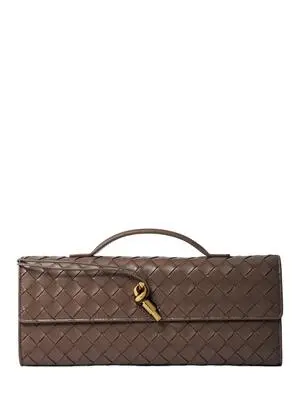 Bottega Veneta Long Andiamo Clutch - Brown