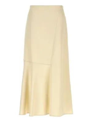 JIL SANDER JIL SANDER Viscose And Silk Midi Skirt