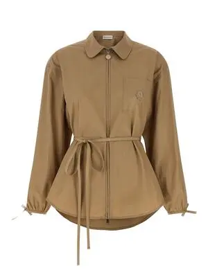MONCLER MONCLER Grosgrain Logo Patch Overshirt