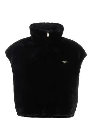 Prada Fur Vest - Black