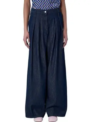 Dries Van Noten High-rise Wide-leg Denim Trousers - Blue
