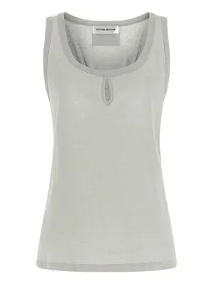 Victoria Beckham Victoria Beckham Split Tank Top Gray