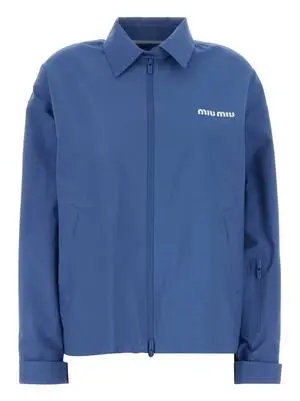 Miu Miu Zip-up Jacket - Blue