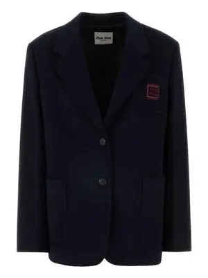 Miu Miu Wool Cashmere Blazer - Blue