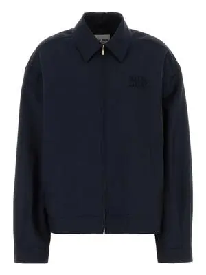 Miu Miu Zip-up Jacket Navy - Blue
