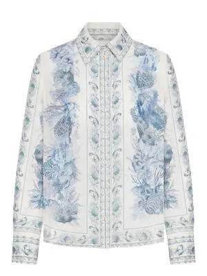 Zimmermann Wanderlust Cotton Shirt - Blue