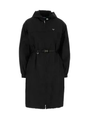 Prada Jacket With Belted Waist - Black