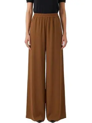 Max Mara Wool Pleated Wide-leg Pants - Brown