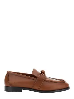 Bottega Veneta BOTTEGA VENETA Leather Loafers With Knot Detail Multicolor