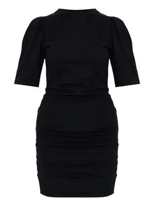 Isabel Marant Étoile Mylda Cotton Dress With Gathered Details - Black