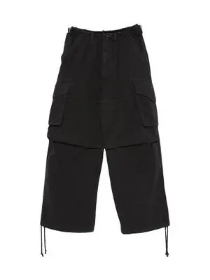 Alexander Wang Cargo Drawstring Hem Trousers - Black
