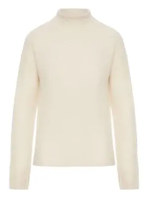 Max Mara High Neck Pullover - Cream