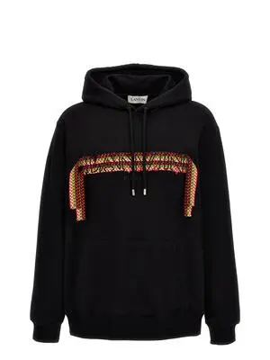 LANVIN LANVIN Curblace Embroidered Cotton Hoodie