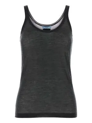 Prada Cashmere Silk Blend Tank Top - Multicolor