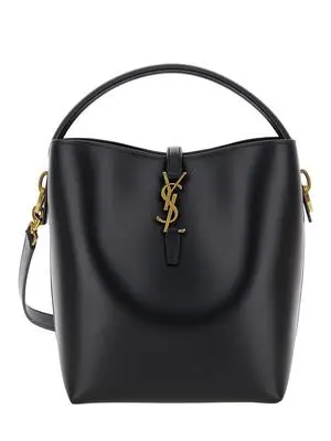 Saint Laurent Saint Laurent "Le 37" Smooth Leather Bucket Bag Multicolor