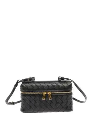 Bottega Veneta Leather Crossbody Bag - Black