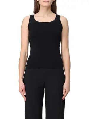 Max Mara Ribbed Knit Tank Top - Black