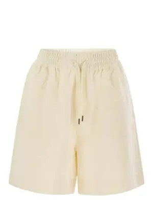 MONCLER Moncler Cotton Jersey Shorts With Logo Patch