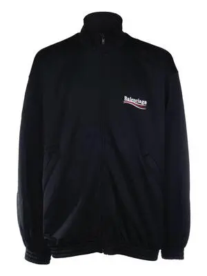 Balenciaga Zip Up Track Jacket - Multicolor