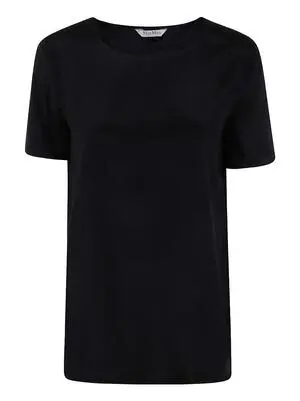 Max Mara Max Mara Silk T-Shirt Black
