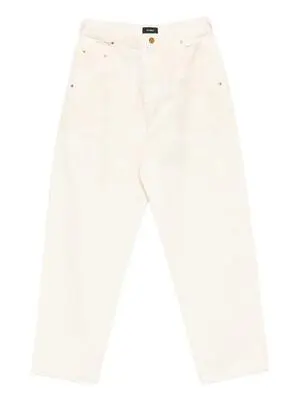 WILLY CHAVARRIA Neutrals Wide-leg Jeans - Cream