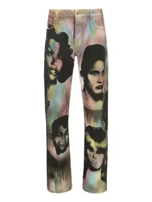 Versace Printed Jeans - Multicolor