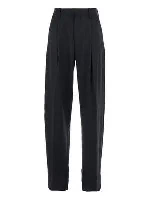 Moncler Pleated Tech Wool Trousers - Multicolor