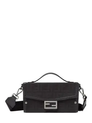 Fendi Calf Leather Satchel Bag - Black