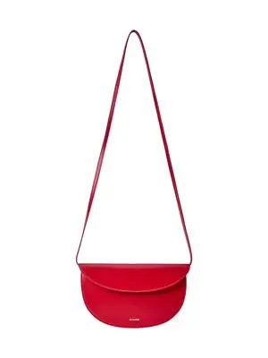 JIL SANDER JIL SANDER Curve Wallet With Strap Red