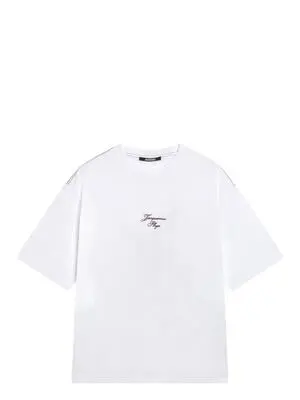 Jacquemus Cotton Jersey T-shirt With Embroidered Details - White
