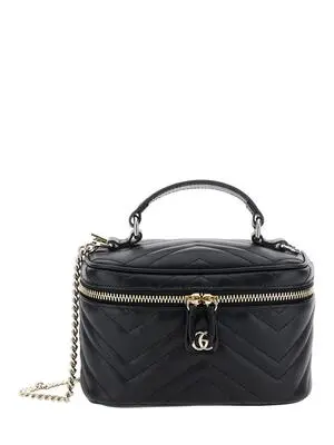 GUCCI GUCCI Quilted Leather Handbag With GG Plate
