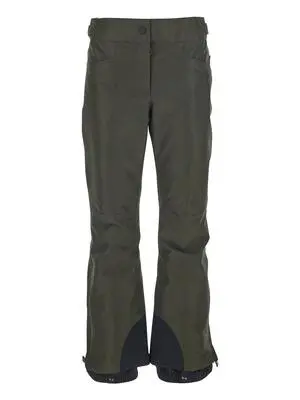 Moncler Technical Fabric Pants With Logo Patch - Multicolor