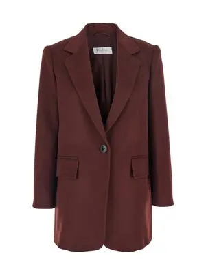 Max Mara Wool Single-breasted Jacket - Multicolor