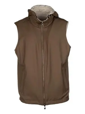 MONTECORE Zip Up Hooded Vest - Multicolor