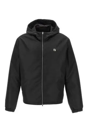 Fendi Hooded Blouson - Black