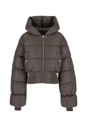 Rick Owens Cropped Down Jacket With Hood - Multicolor