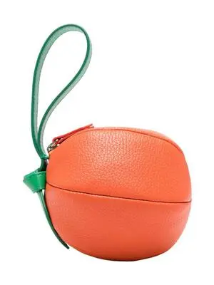 Hereu Grained Leather Top Handle Bag - Orange