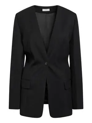 TOTEME Single-breasted Wool-blend Jacket - Black