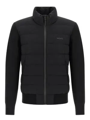 MACKAGE MACKAGE Wool Knit Duvet Cardigan With Quilted Front Panels
