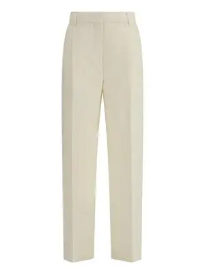 TOTEME Straight Leg Trousers With Front Pleats - Multicolor